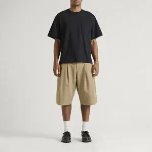 PORTER JAMES Double Pleated Shorts