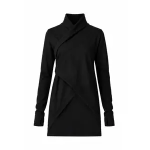 YOGI8APPAREL New Extravagant Asymmetric Sweater - Black