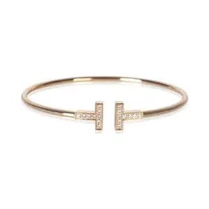Tiffany & Co. Rose Gold Diamond T Wire Bracelet - Rose_gold