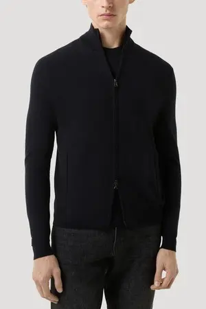 Bogner Knit Jacket Oscar - Navy Blue