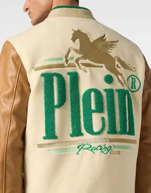 Philipp Plein College Bomber Jacket Ls Racing Club