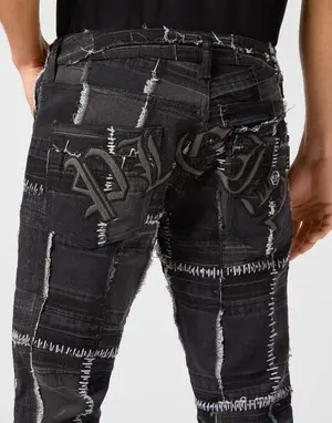 Philipp Plein Denim Trousers Super Straight Cut