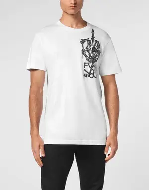 Philipp Plein T-shirt Round Neck Ss - White