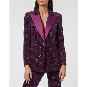 Philipp Plein Blazer Fit With Crystals