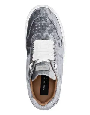 Philipp Plein Velvet Lo-top Sneakers Plein Hurricane - Grey