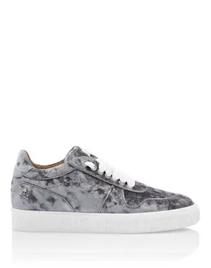 Philipp Plein Velvet Lo-top Sneakers Plein Hurricane - Grey