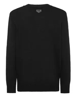 Philipp Plein Round Neck Pullover Teddy Bear