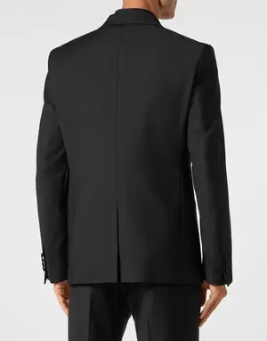 Philipp Plein Wool Blazer Lord Fit Tattoo