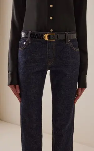 Khaite Dome Leather Belt