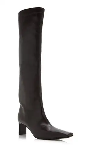 Khaite One Knee-high Leather Boots