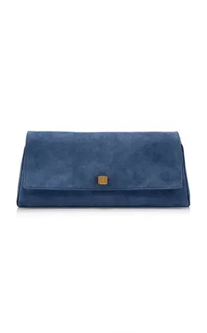 Khaite Audrey Suede Clutch