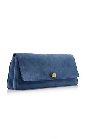 Khaite Audrey Suede Clutch