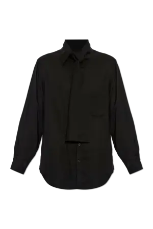 Yohji Yamamoto Shirt With Pocket - Black