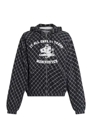 UMBRO Plaid Pattern Sweatshirt - Black