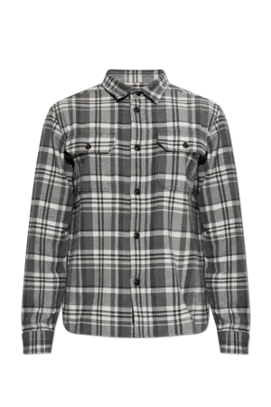 Woolrich Cotton Checked Shirt - Grey