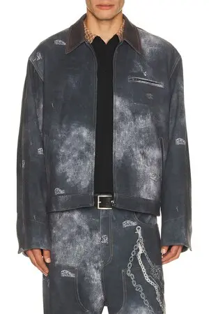 We11Done Trompe L'oeil Denim Jacket - Black