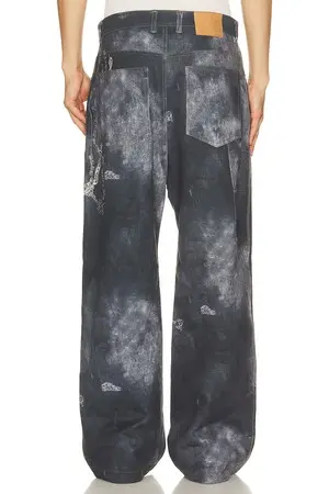 We11Done Trompe L'oeil Denim Carpenter Pants