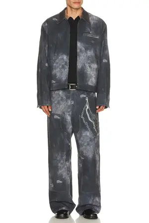 We11Done Trompe L'oeil Denim Carpenter Pants