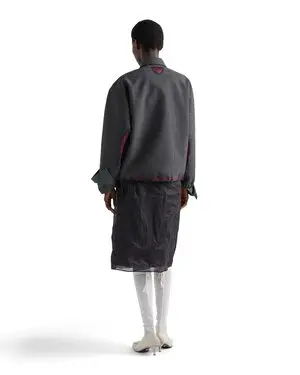 Prada Bonded Devoré Hopsack Blouson Jacket