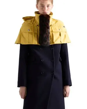 Prada Double-breasted Shetland Wool Coat