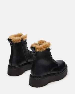 Steve Madden Buffy Faux Fur Lace-up Booties
