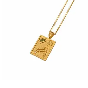 CIER Leo Zodiac Necklace - Gold