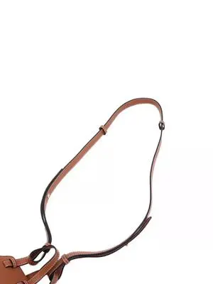 Loewe 2010-2026 Mini Grained Calfskin Drawstring Hammock Bag Satchel