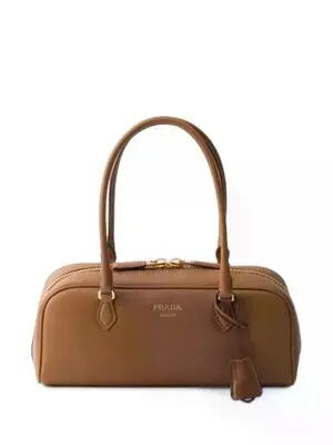 Prada Medium Leather Top-handle Bag - Brown