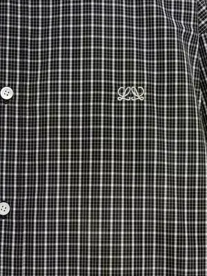 Loewe Anagram-embroidered Checked Shirt