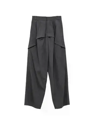 Loewe Panelled Wool Trousers - Grey
