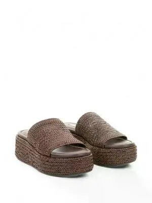 Casadei Woven Platform Sandals