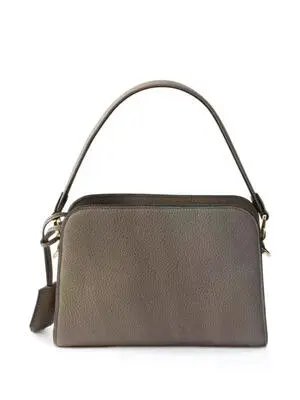 Prada Leather Mini Handbag - Grey