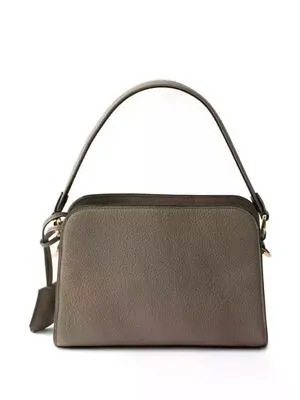 Prada Leather Mini Handbag - Grey