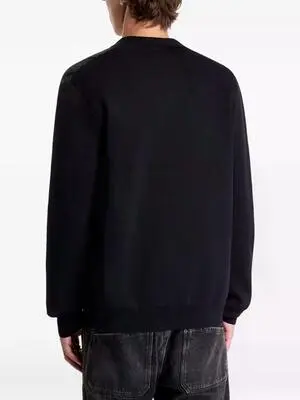 Fred Perry Textured-panel Zip Cardigan - Black