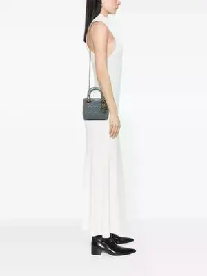 Dior 2018 Mini Lambskin Cannage Lady Satchel