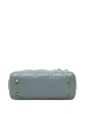 Dior 2018 Mini Lambskin Cannage Lady Satchel