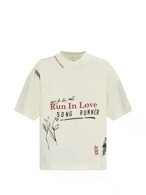 Adidas Xsong For The Mute Graphic-print T-shirt - Neutrals