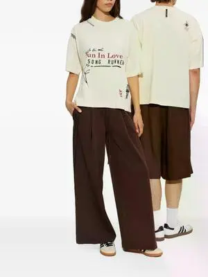Adidas Xsong For The Mute Graphic-print T-shirt - Neutrals