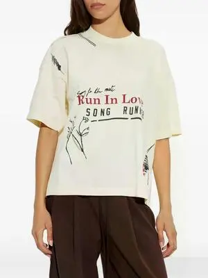 Adidas Xsong For The Mute Graphic-print T-shirt - Neutrals