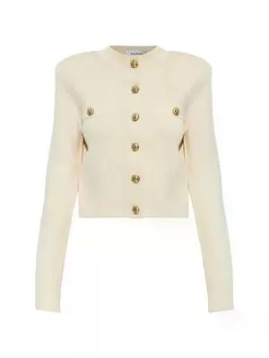 Balmain Shoulder-pad Button-up Cardigan