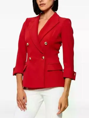 Elisabetta Franchi Double-breasted Peplum-hem Blazer