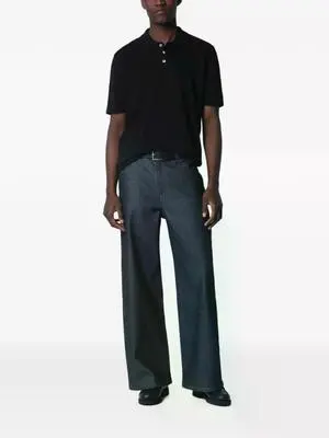 A.p.c. Logo-embroidered Short-sleeve Polo Shirt