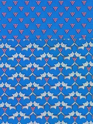 FERRAGAMO Fox-pattern Silk Tie - Blue