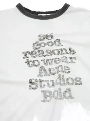 Acne Studios Graphic T-shirt - White