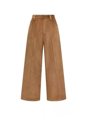 Malìparmi Corduroy Velvet Trousers - Brown
