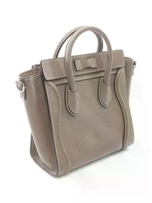 Celine 2010s Nano Luggage Tote Bag - Grey