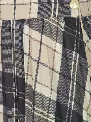 Barbour Birchwood Tartan Pleated Midi Skirt - Neutrals