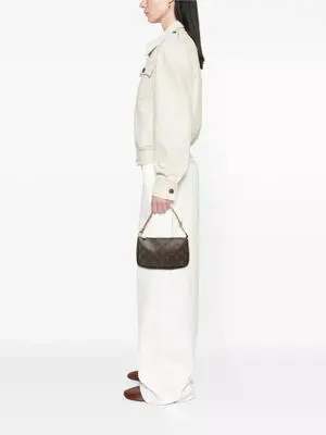 LOUIS VUITTON 2001 Monogram Pochette Accessoires Shoulder Bag - Brown
