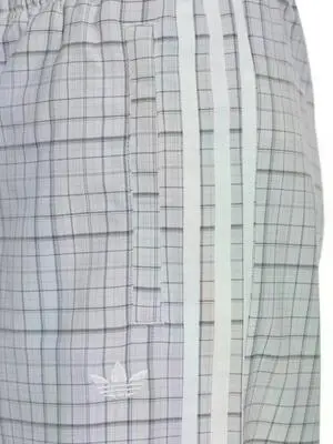 Adidas Checked Wide-leg Track Pants