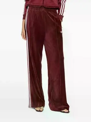 Adidas Velour Side-stripe Track Pants